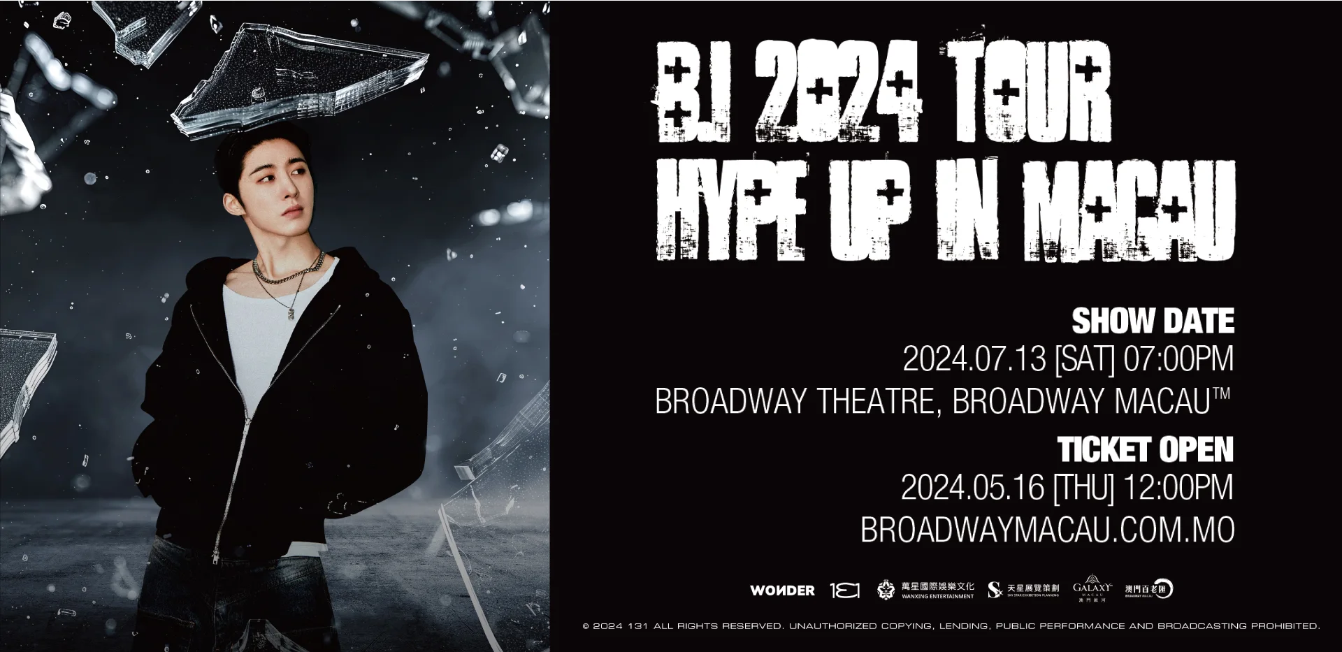 B.I 2024 Tour HYPE UP in MACAU | 澳門百老匯